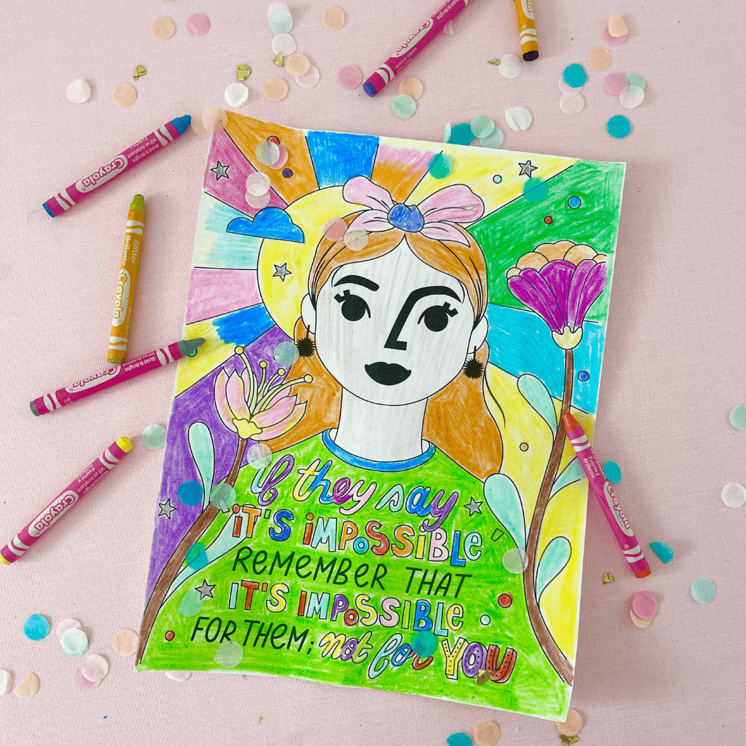 Color Girl Power Coloring Book for Kids - Kids Crafts
